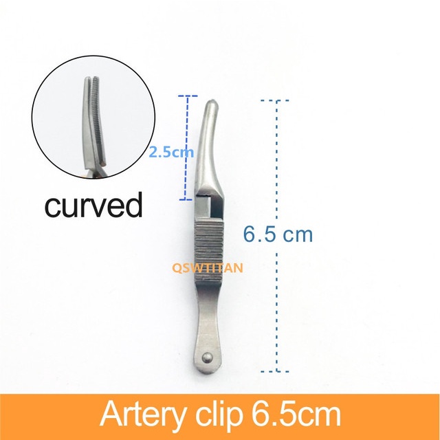 Arterial hemostas Arterial vascular clamping clipper Temporary blocking ...