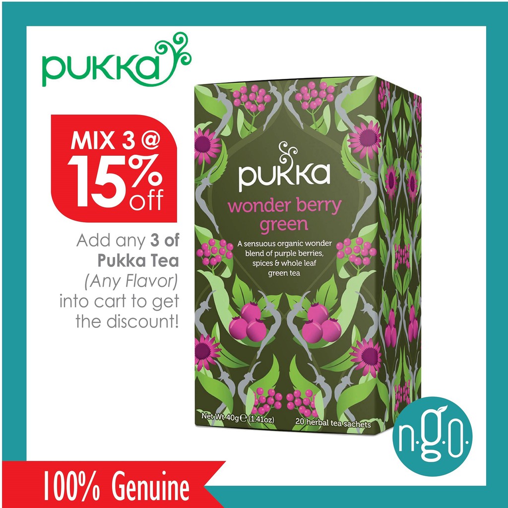 Pukka Tea Wonder Berry Green (20sachets/box) | Shopee Philippines