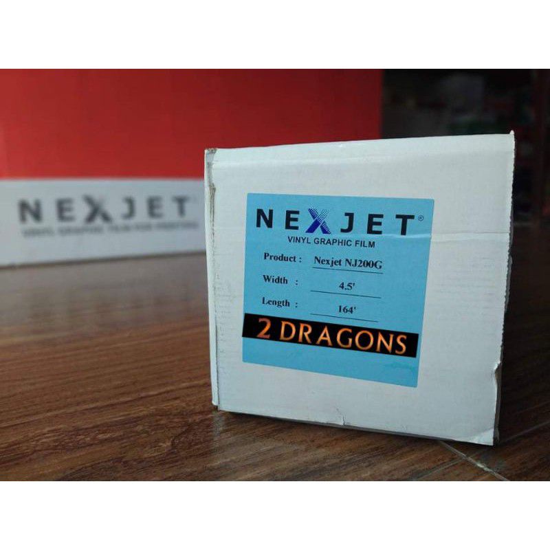 2ft x 164ft Roll Nexjet NJ200 Printable Vinyl Sticker for Eco Solvent ...