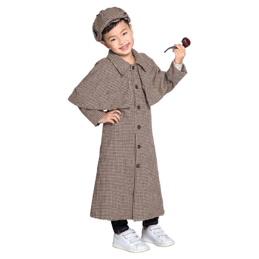 Lolanta Kids Holmes Costumes Halloween Detective Career Day Outfit ...