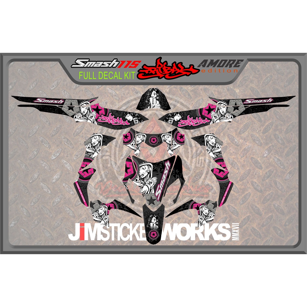 SUZUKI SMASH 115 FULL DECAL KIT(TRIBAL GEAR EDITION 2) | Shopee Philippines