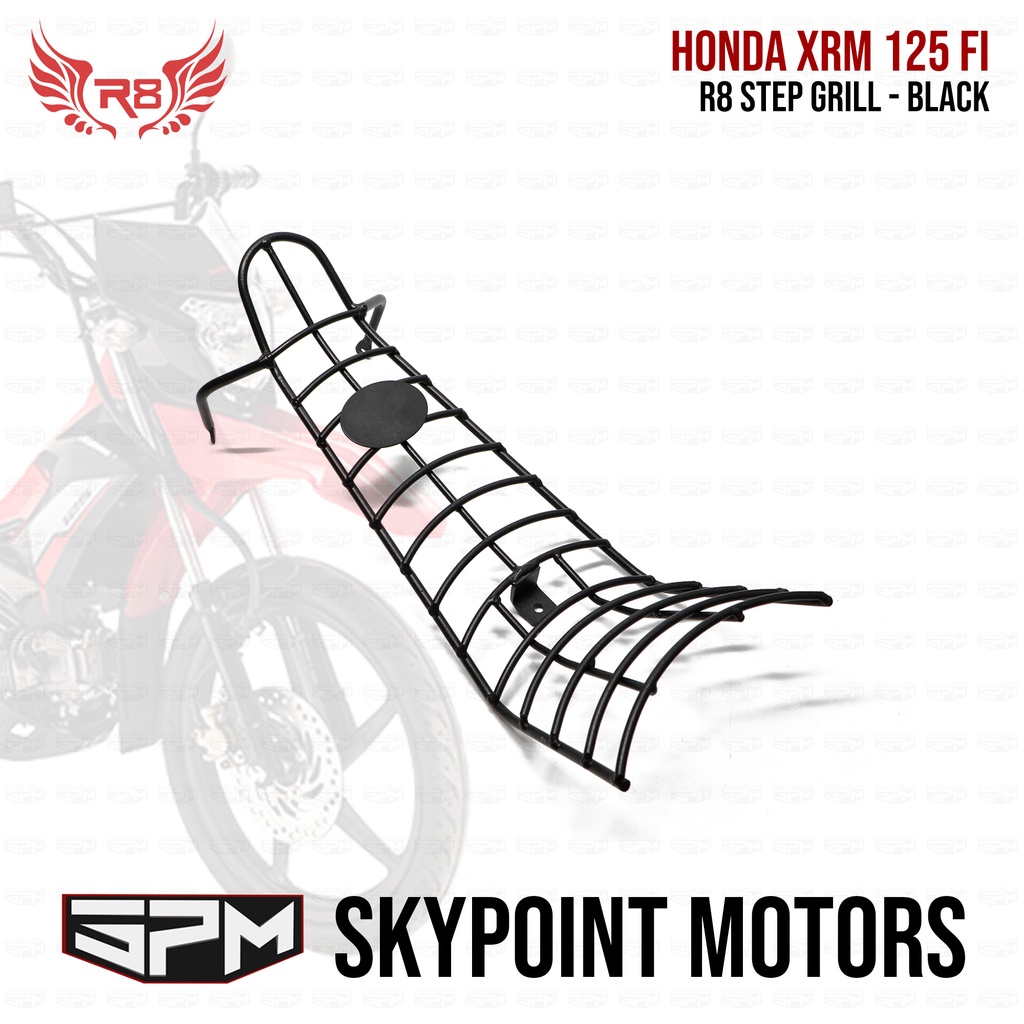 R8 STEP GRILL G001 FOR HONDA XRM 125 Fi | BLACK (9809-181) | Shopee ...