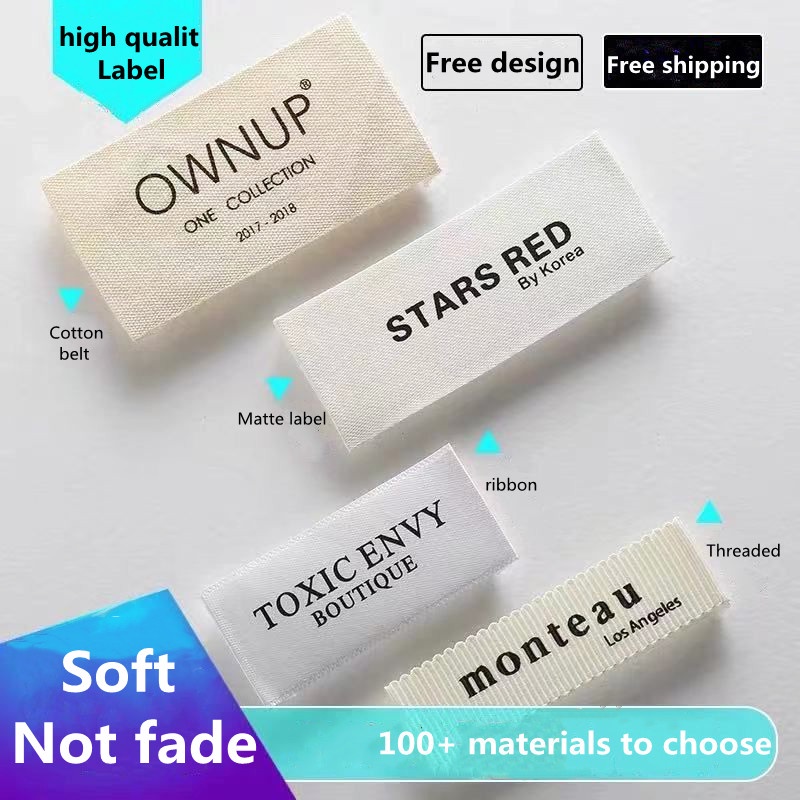 Clothing Label Customized Fabric Sewing Clothing Labels for Garment ...