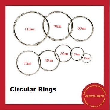Circular Ring Metal Binder Ring Metal Loose Leaf Book Binder Hoop Ring ...