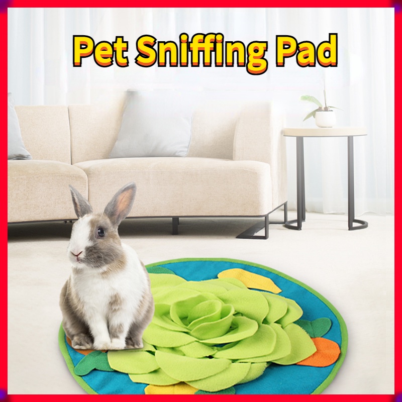 Ready Stock Rabbit Hamster Pet Sniffing Pad Play Pad Toy Round ...