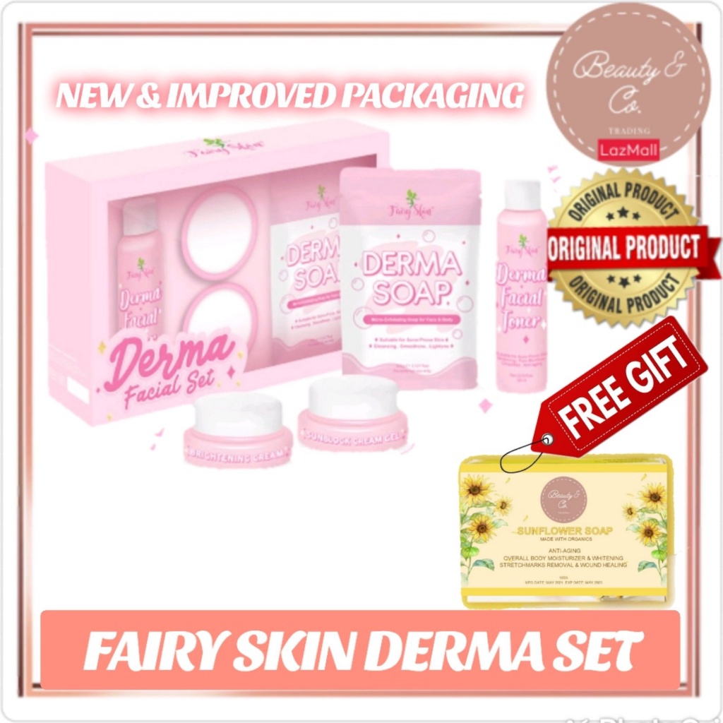 Derma Facial Set By Fairy Set [freebie Sfo Soap] Fairy New Packaging