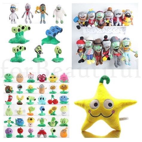 2022 New Plants vs Zombies Stuffed Plush Toys PVZ Pea Bananasaurus Rex ...