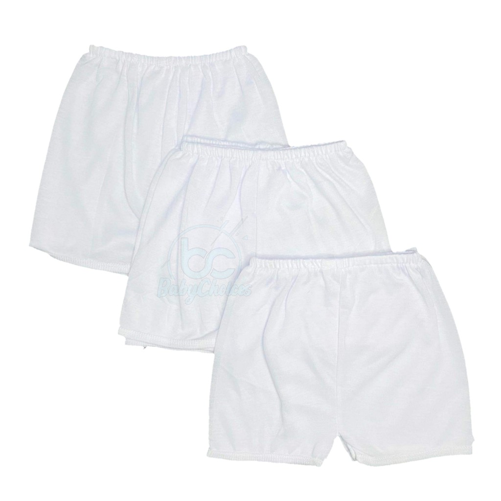 Newborn Shorts Ordinary Plain White | Shopee Philippines