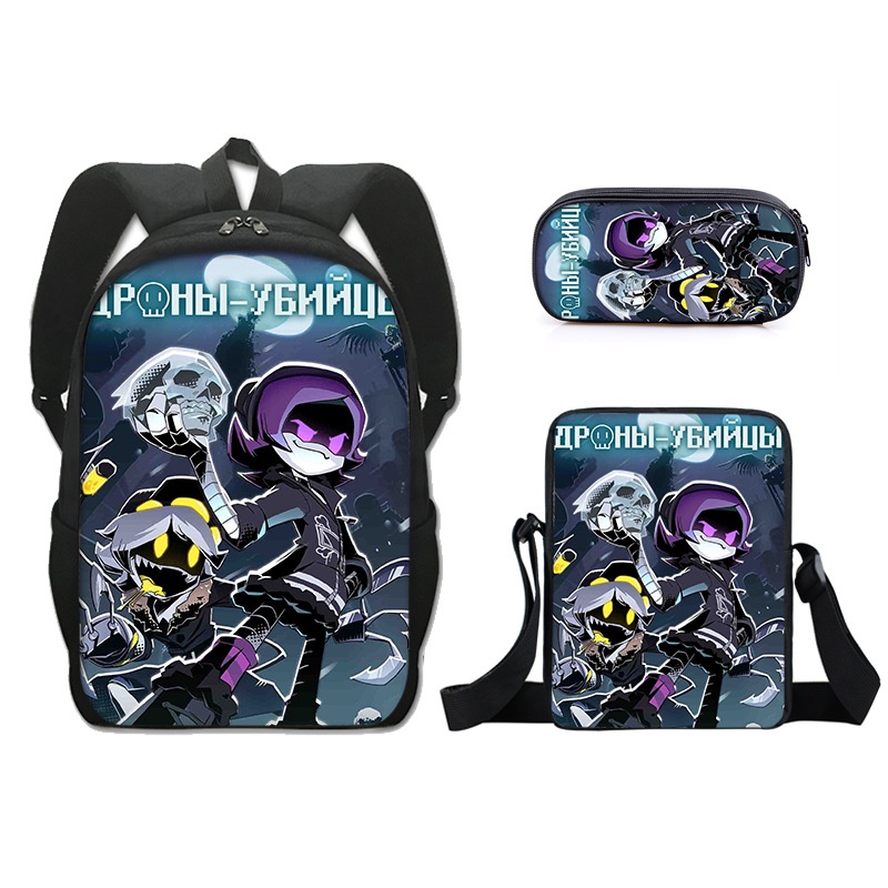 YT3 Murder drones Kids Backpack Cartoon Student School Bag Pencil case ...