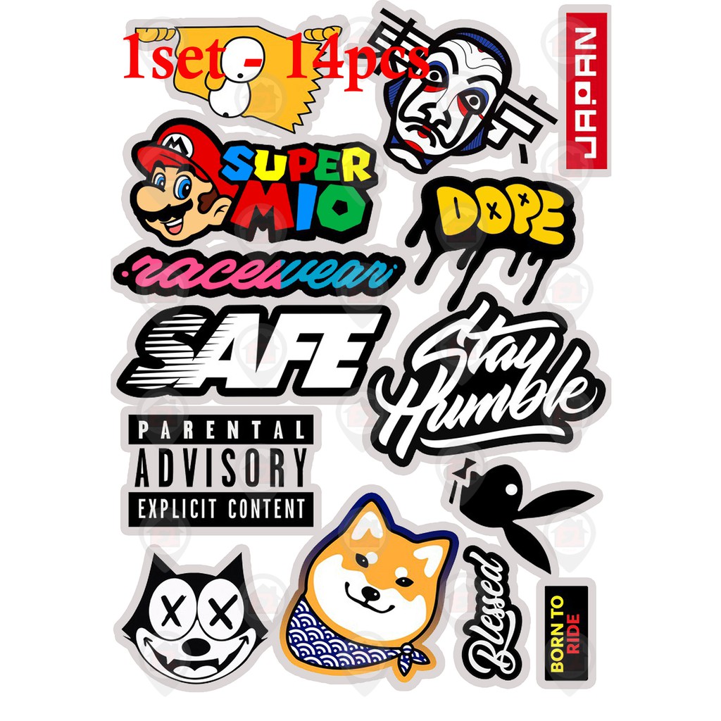 THAI SAFE MARIO STAY HUMBLE ONE PIECE BART WATERPROOF AND LAMINATED ...