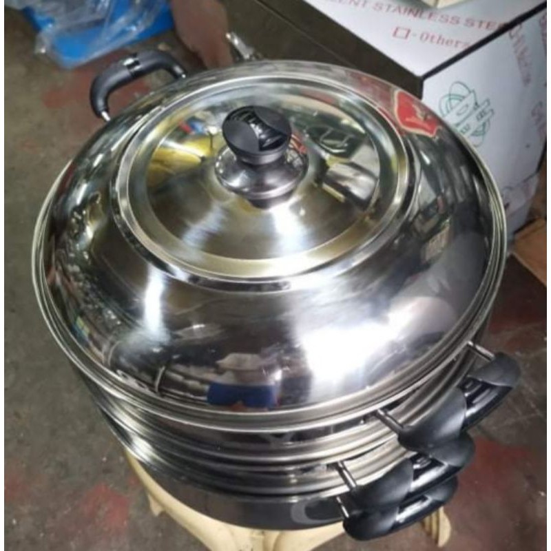 40 cm Camel class A stainless Steamer 3 layer | Shopee Philippines