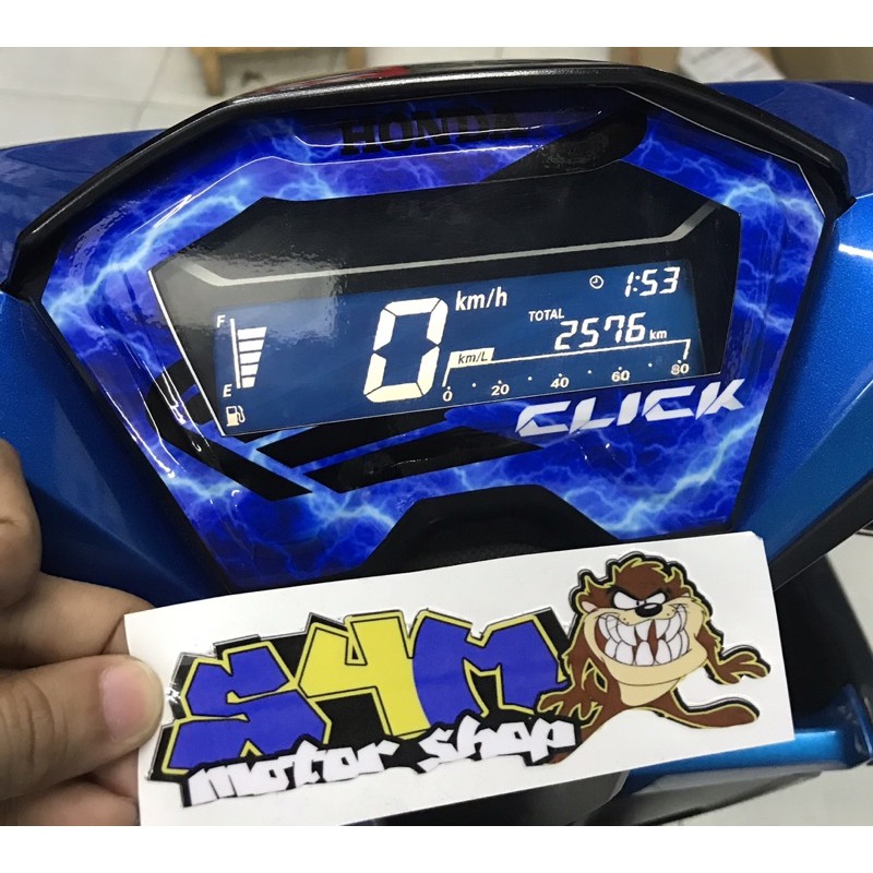 HONDA CLICK V2 2 IN 1 Colored Panel Protector with Gauge Protector ...