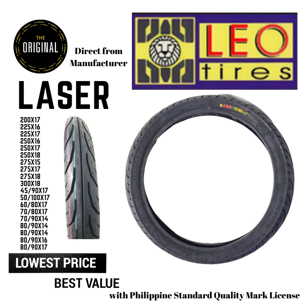 Motorcycle Tire Leo Taiyo Laser | Shopee Philippines