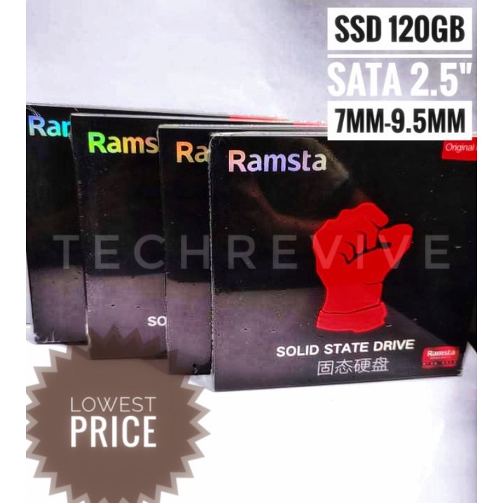 Brandnew RAMSTA SSD 120GB SATA 2.5" 7mm (Solid State Drive) | Shopee ...
