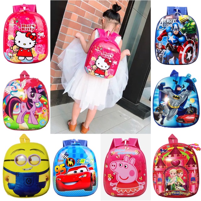 Fashion cartoon character Backpack for kids | Shopee Philippines