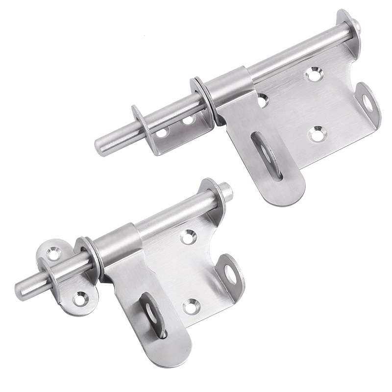 Stainless Steel Sliding Bolt Gate Latch 4" 6" with Padlock Hole, Anti ...