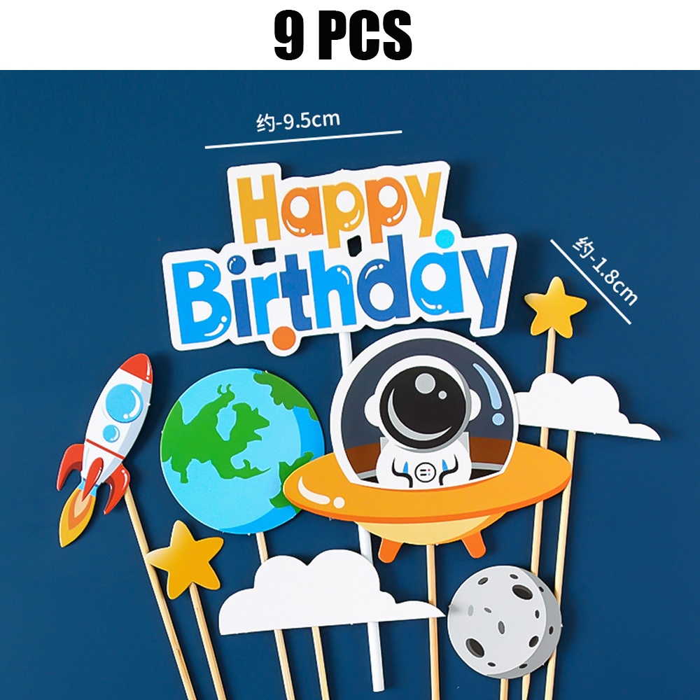 Outer Space Themed Birthday Cake Decorations Astronaut Theme Cake Decor ...