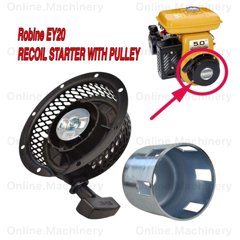 Subaru Robin Engine EY20 EY20D Recoil Starter Assembly With Pulley High ...