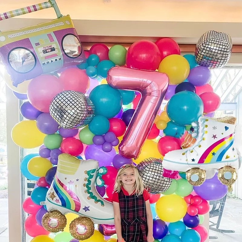 Roller skate radio balloon disco retro birthday theme | Shopee Philippines