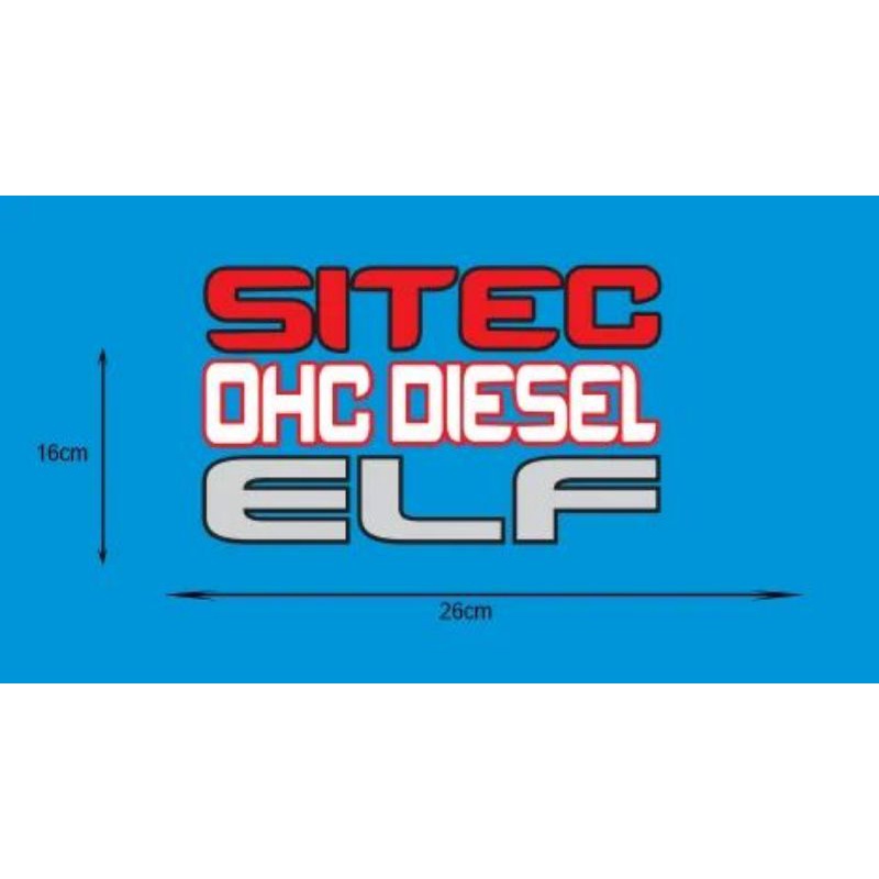 SITEC OHC DIESEL ELF VINYL STICKER for Isuzu truck | Shopee Philippines