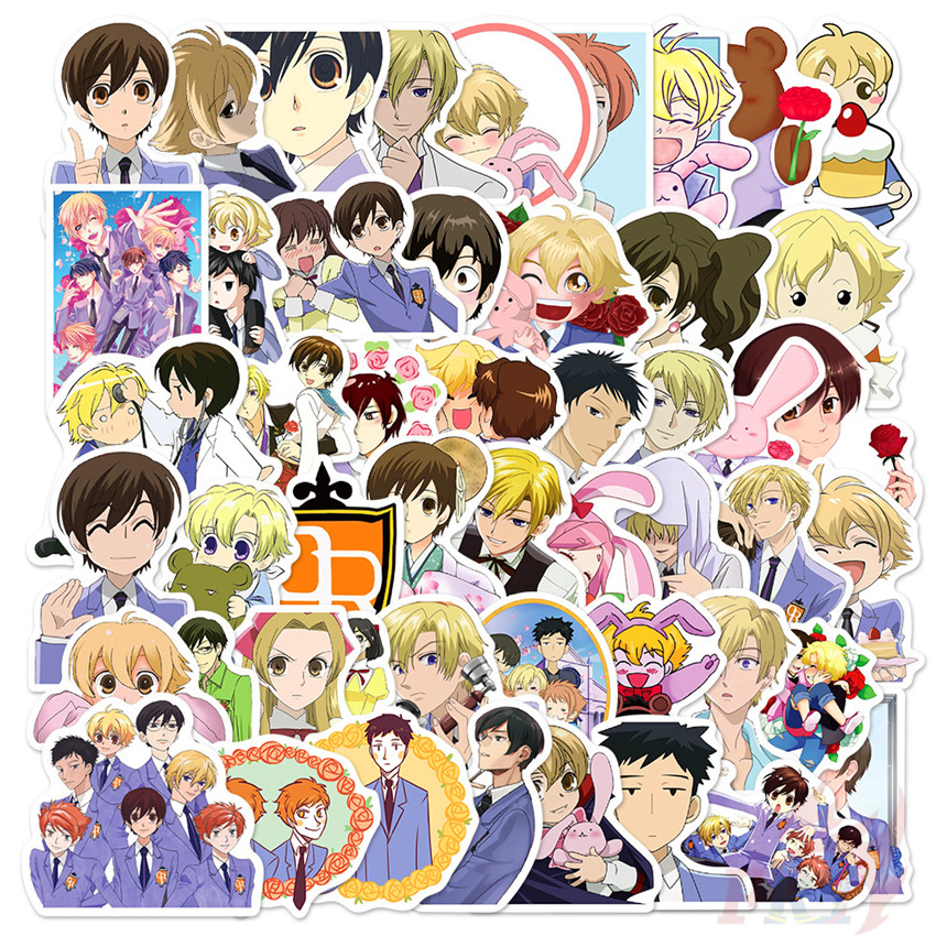 50Pcs/Set Ouran High School Host Club Series 03 Stickers Anime Fujioka ...