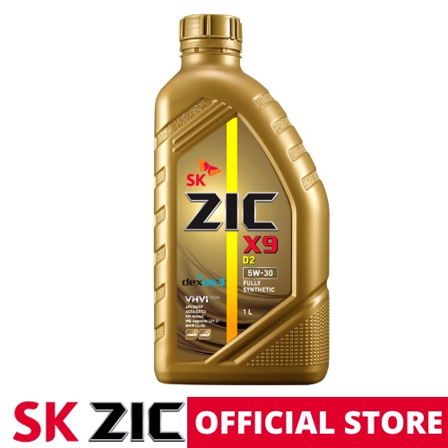 SK ZIC X9 D2 5W-30 (DEXOS 2) Fully Synthetic Engine Oil 1 Liter | Shopee Philippines