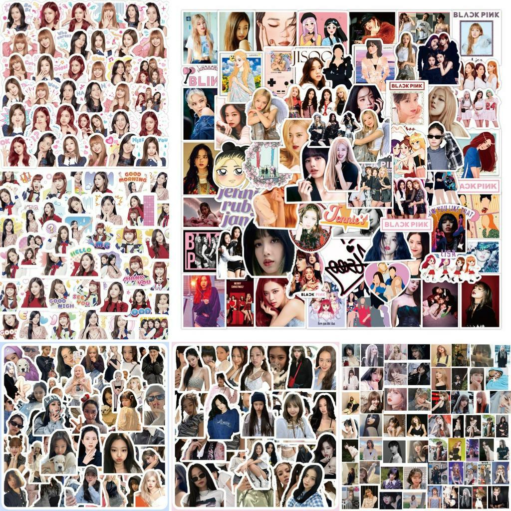 100/60/40PCS Kpop BLACK PINK Lisa Girl Group Stickers For Laptop Helmet ...