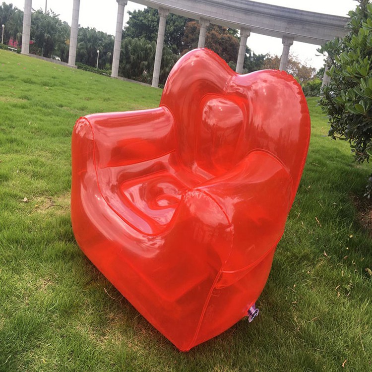 Trendy inflatable sofa Transparent sofa Children chair Shooting props ...