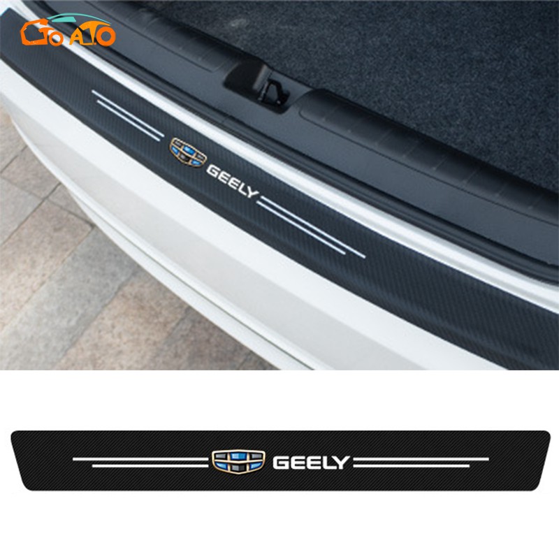 GTIOATO Car Trunk Sticker Carbon Fiber Auto Rear Bumper Anti-Stepping ...
