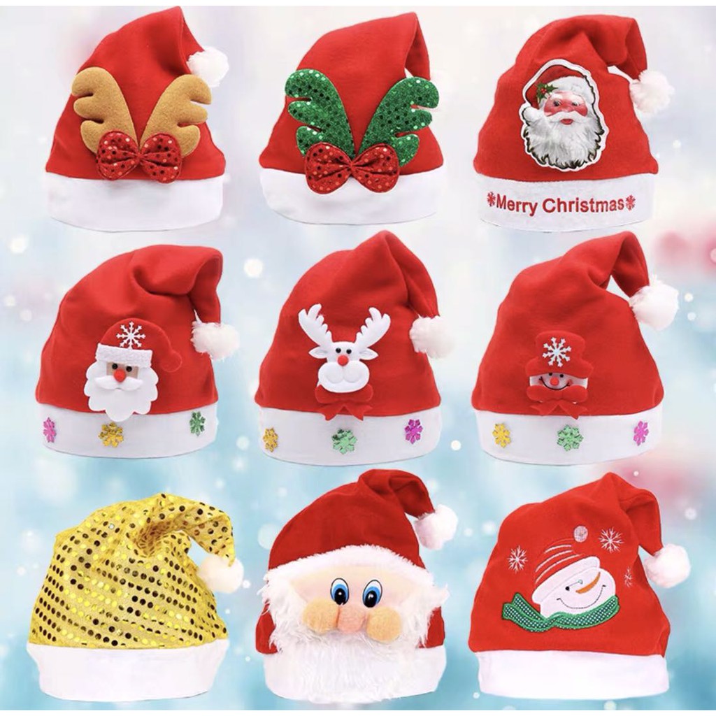 Ur Style Merry Christmas Santa Hat party needs and costume | Shopee ...