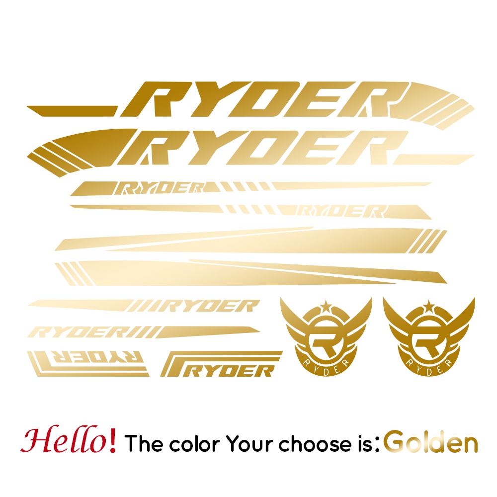 Ryder Bike Decals DIY Frame Stickers Bicycle Stickers decal sticker ...