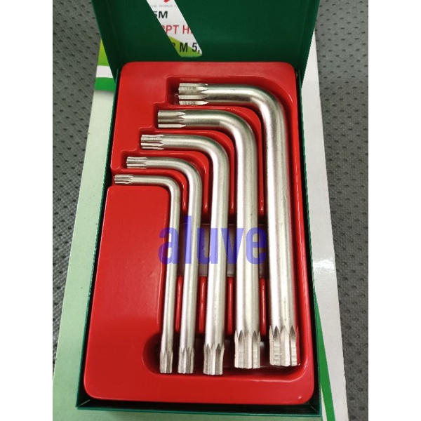 Hans 5pc XZN 12pts Key Wrench Set 16778-5m L-type XZN Spline Key Set ...