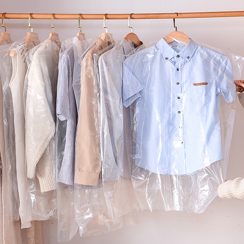 Clothes cover Storage bag Dust cover Wardrobe transparent thick plastic ...