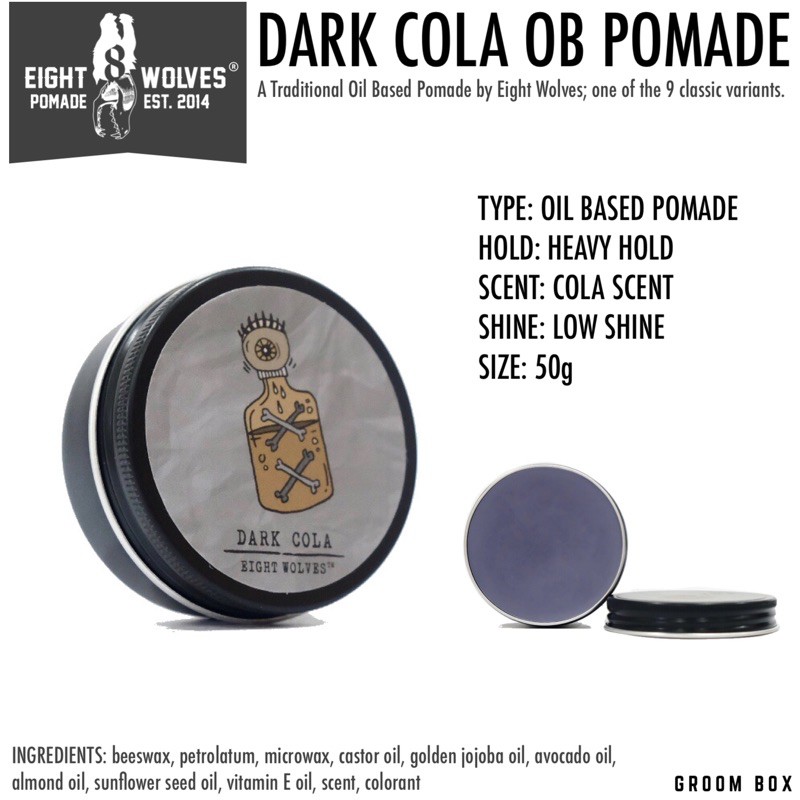Eight Wolves Dark Cola Pomade [GROOM BOX] | Shopee Philippines