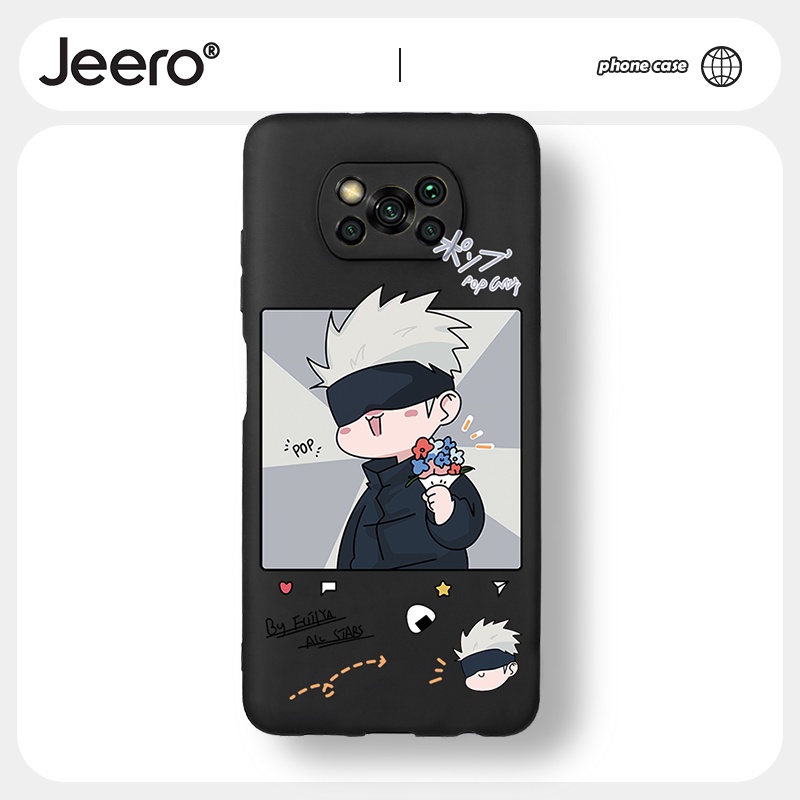Jeero Silicone Soft Case Aesthetic Cartoon Anime Shockproof Phone Poco ...