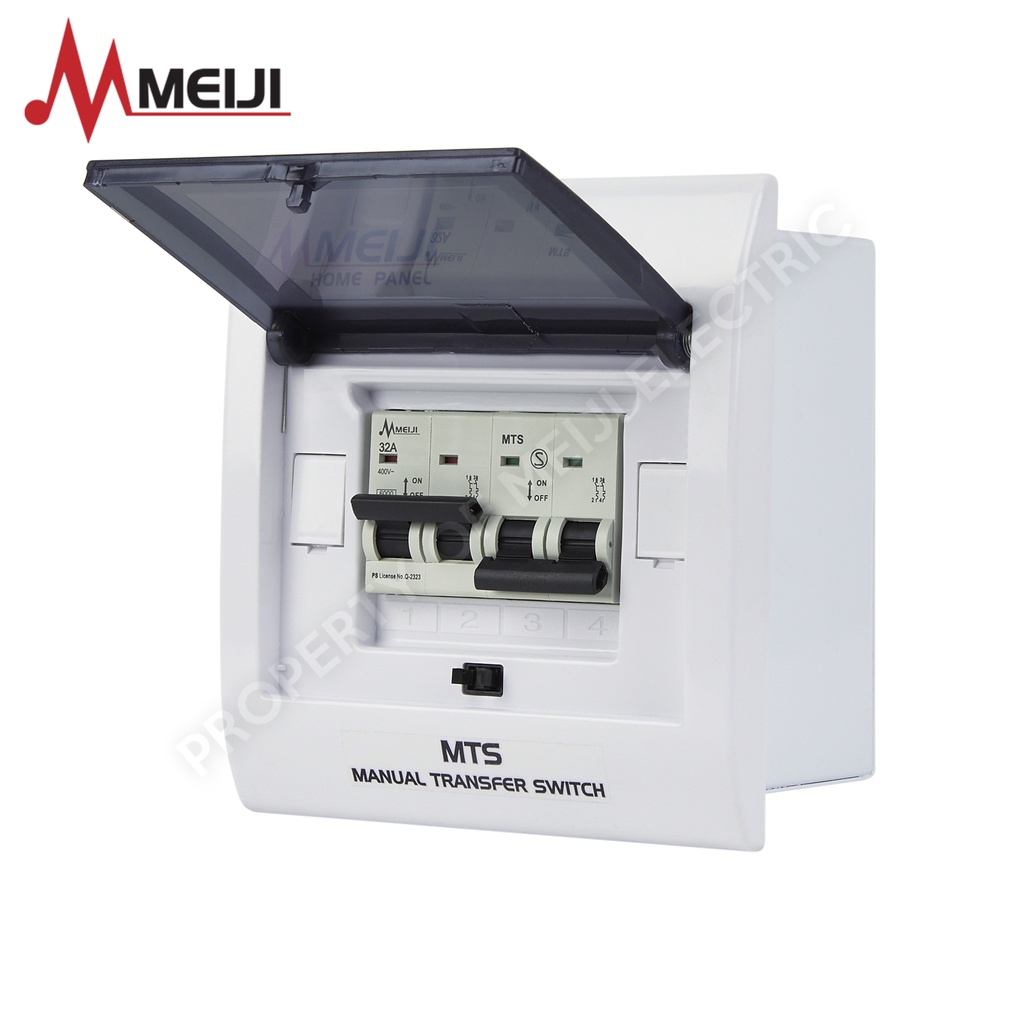 Meiji Manual Transfer Switch With Home Panel Mts Color Coded E4Mts-2P ...