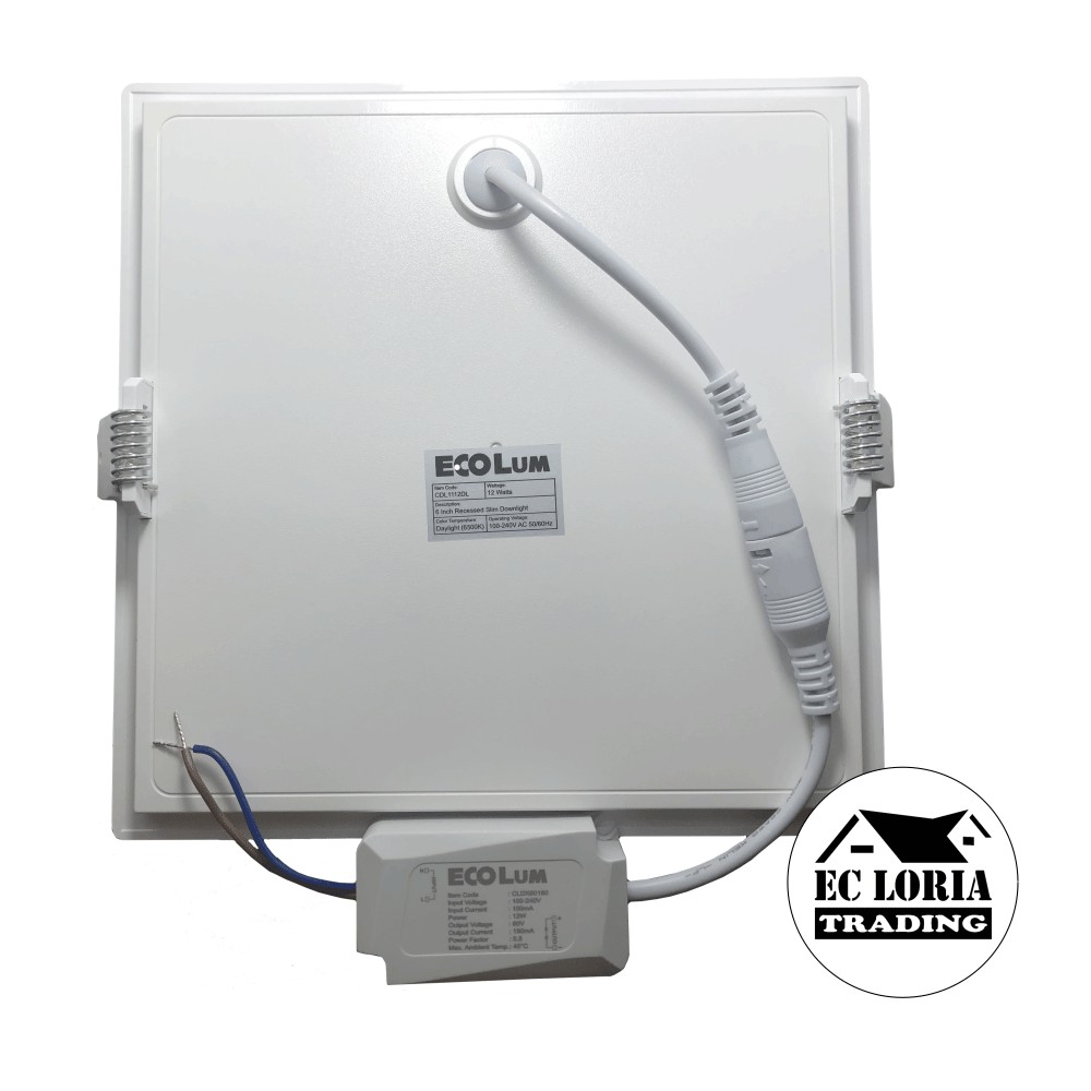 Ecolum Recessed Slim LED Downlight 12W | Shopee Philippines