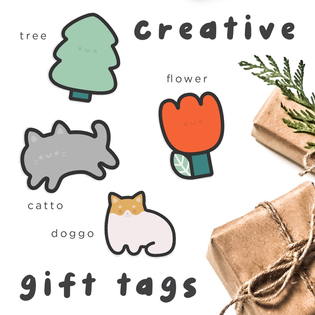 Creative Gift Tags / Note Cards (Christmas / Every Occasion) | Shopee ...