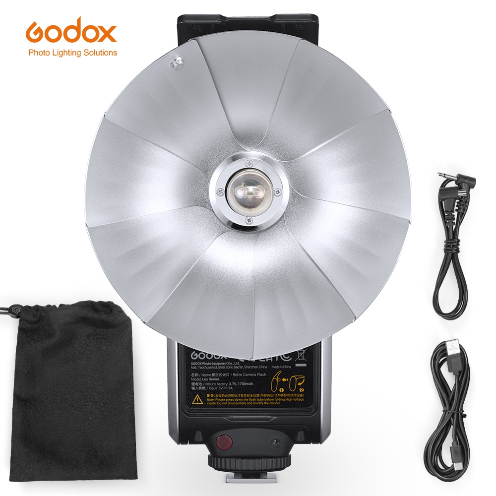 Godox GN14 Lux Senior Retro Camera Flash Light 7 Levels Speedlite ...