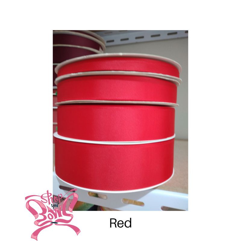 Red Grosgrain Ribbon Premium Grosgrain Ribbon | Shopee Philippines