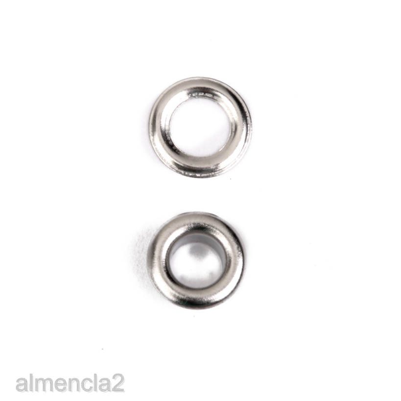 100 Sets 10mm Eyelets with Washers Grommet Leather Craft Accessories ...