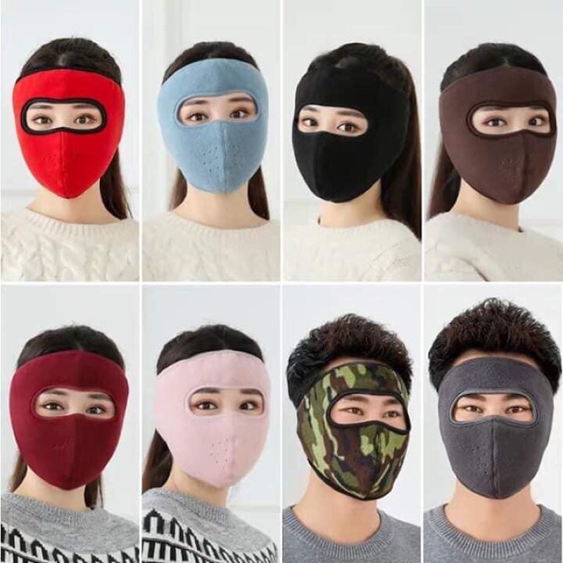 Full-face felt NINJA mask to protect against cold wind and dust - High ...