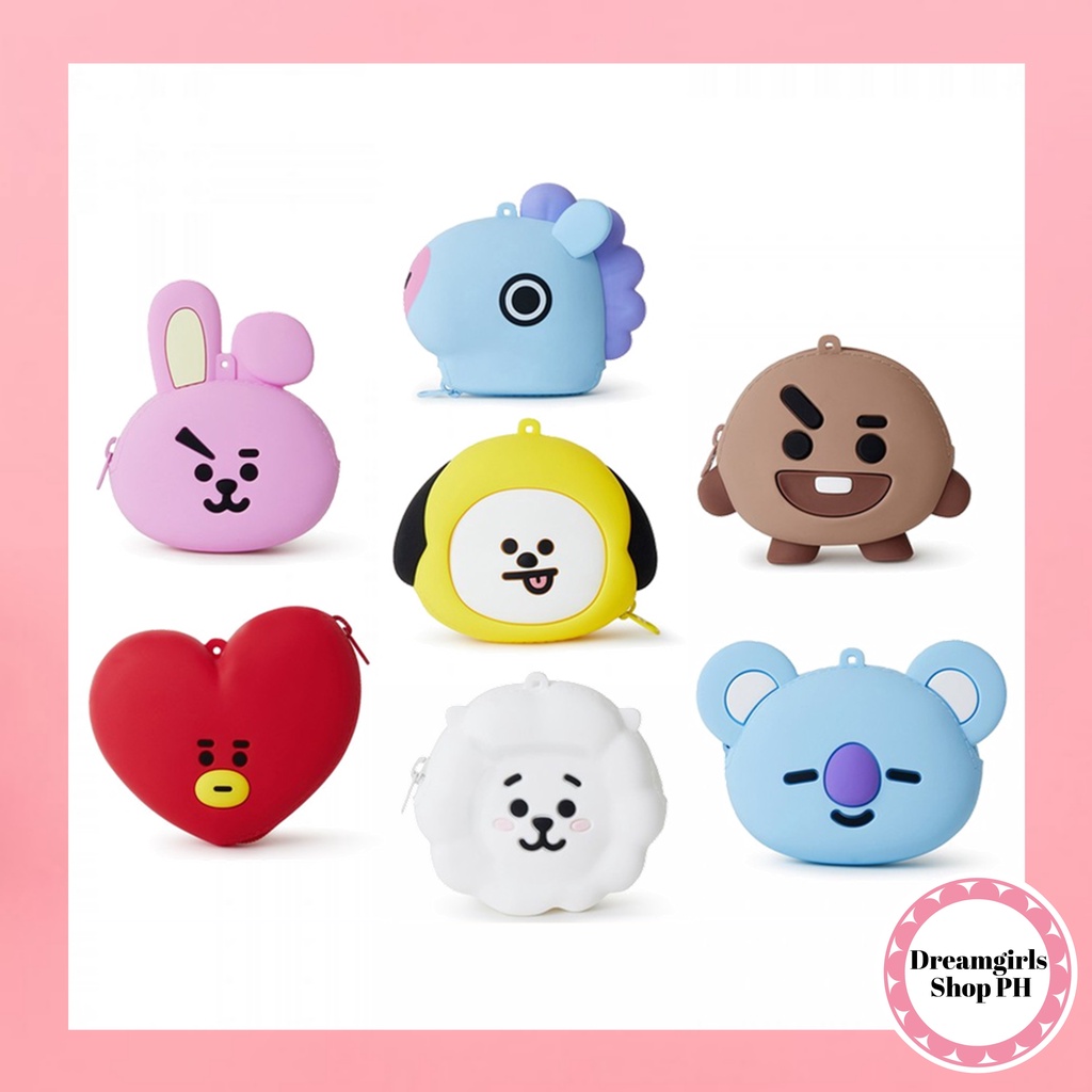 BT21 BTS Silicone Mini Pouch Tata Cooky RJ Chimmy Koya | Shopee Philippines