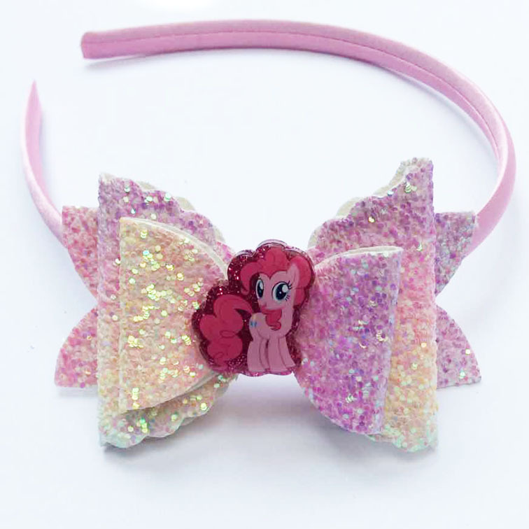 New My Little Pony Bow Head Hoop Fashion Kis Hair Accessories | Shopee ...