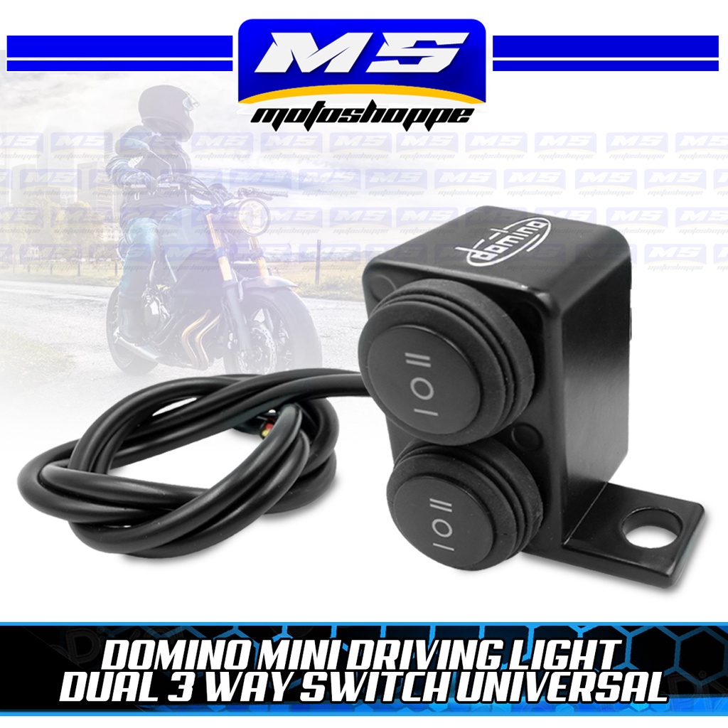 DOMINO UNIVERSAL VERTICAL TRI SWITCH - MOTOSHOPEE MOTORCYCLE | Shopee ...