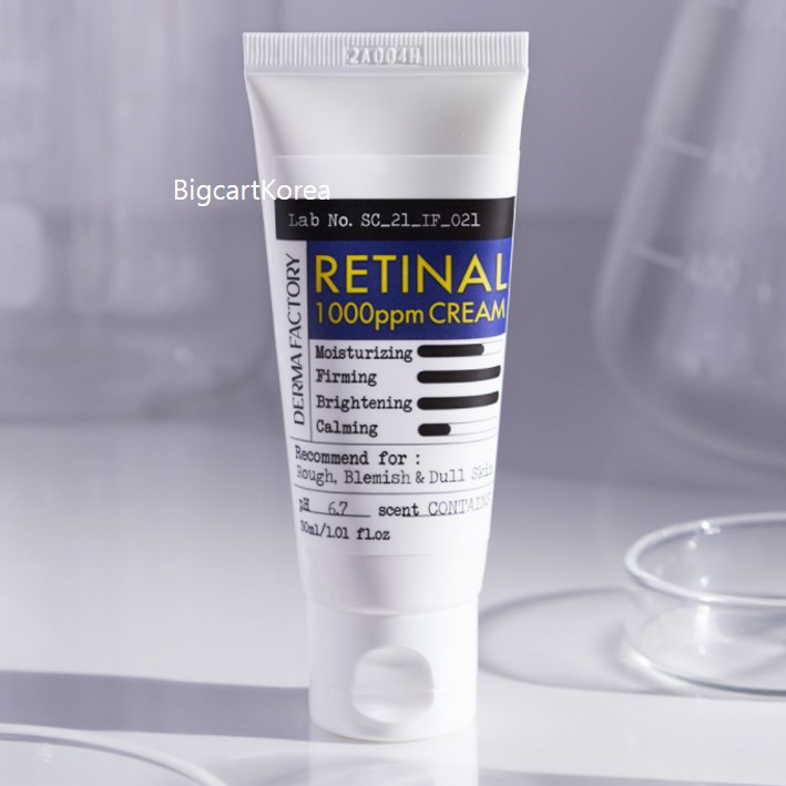 DERMA FACTORY Retinal 1000ppm Cream 30ml Wrinkle Care Whitening Firming ...