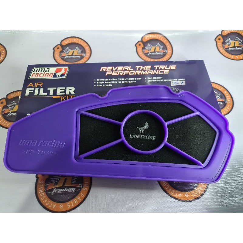 UMA RACING AIR FILTER WASHABLE / HI FLOW FOR YAMAHA AEROX 155 v1 ...