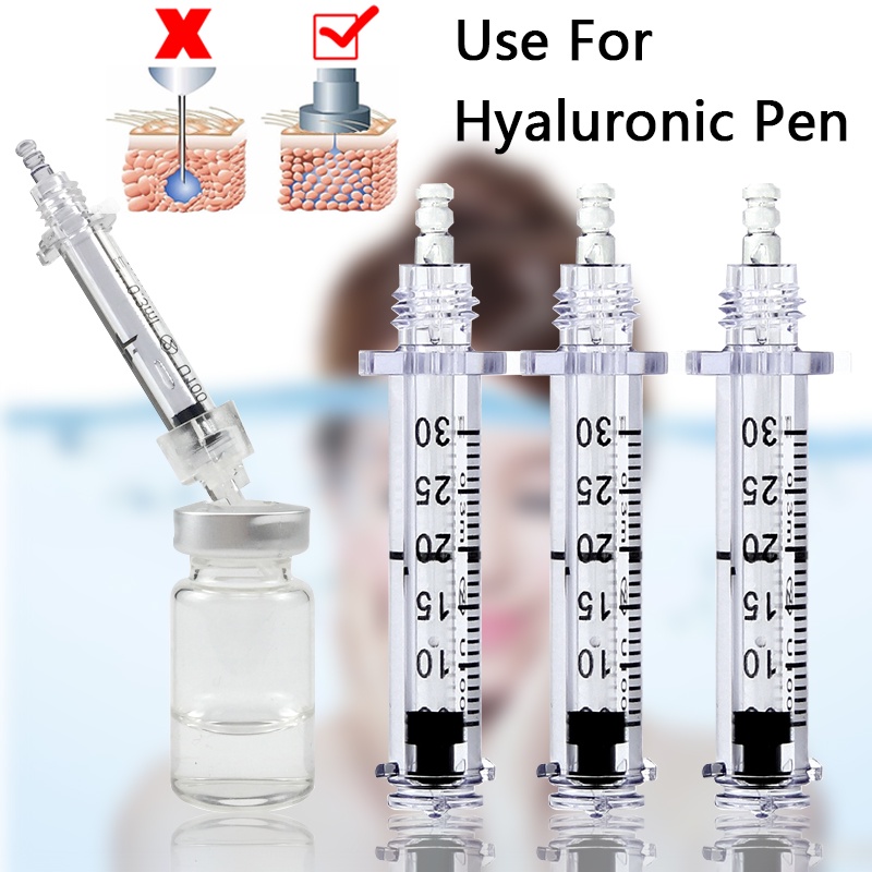 50pcs 0.3ml lip filler hyaluronique pen Syringe Ampoule Needle for ...