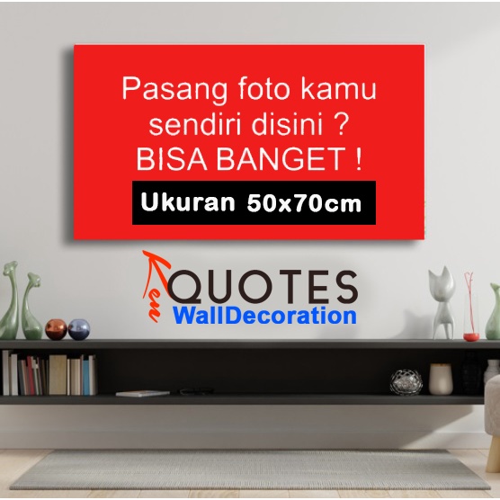 HIASAN DINDING Custom Wall Decoration Custom Photo Printing Custom Size ...
