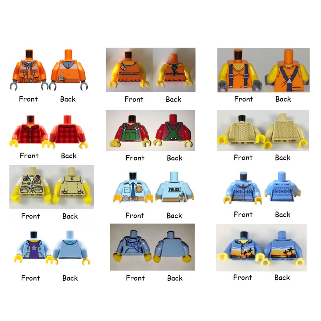 LEGO Accessories - Minifigure Torso Assembly | Shopee Philippines